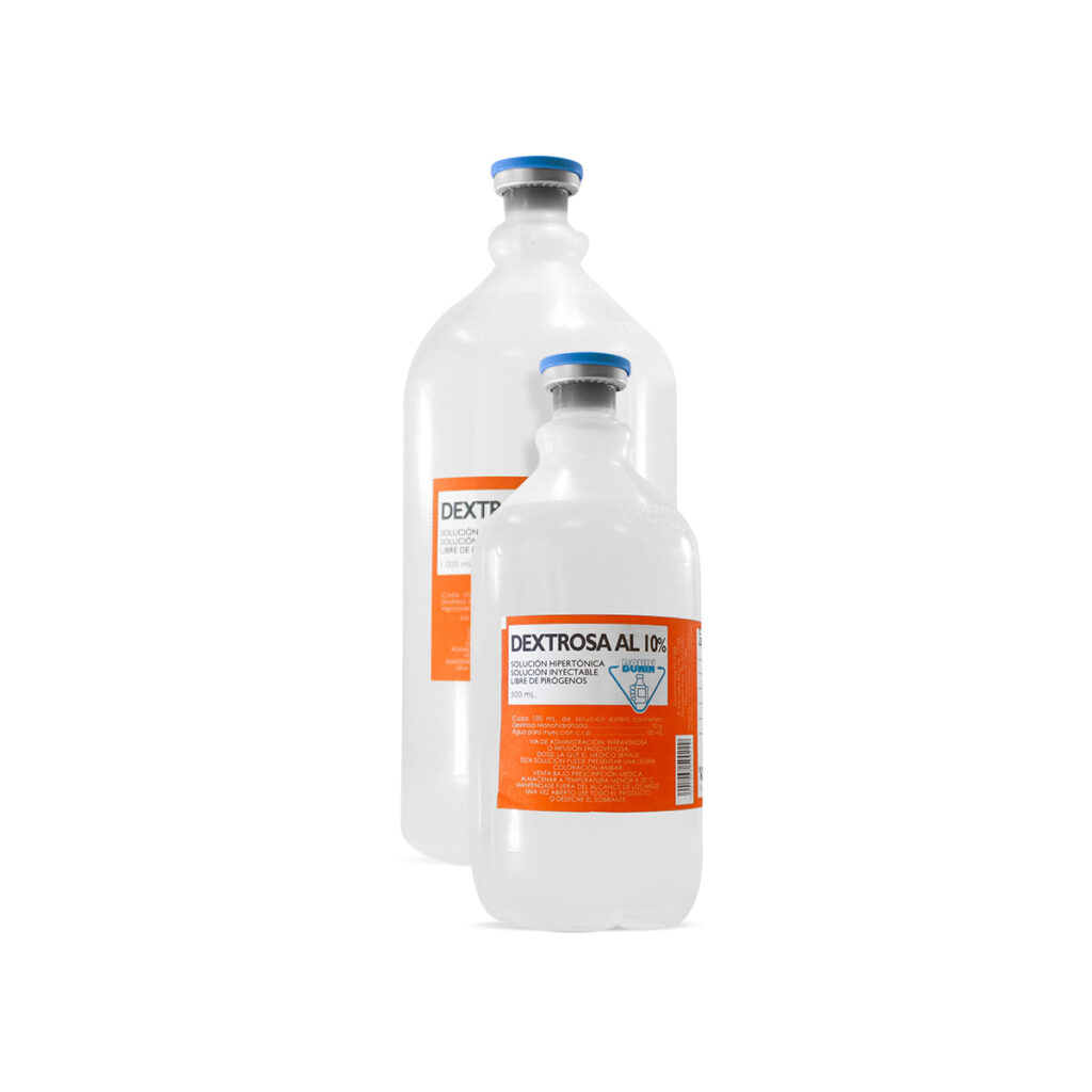 Dextrosa al 10 por ciento – 500 mL – Laboratorios Bonin