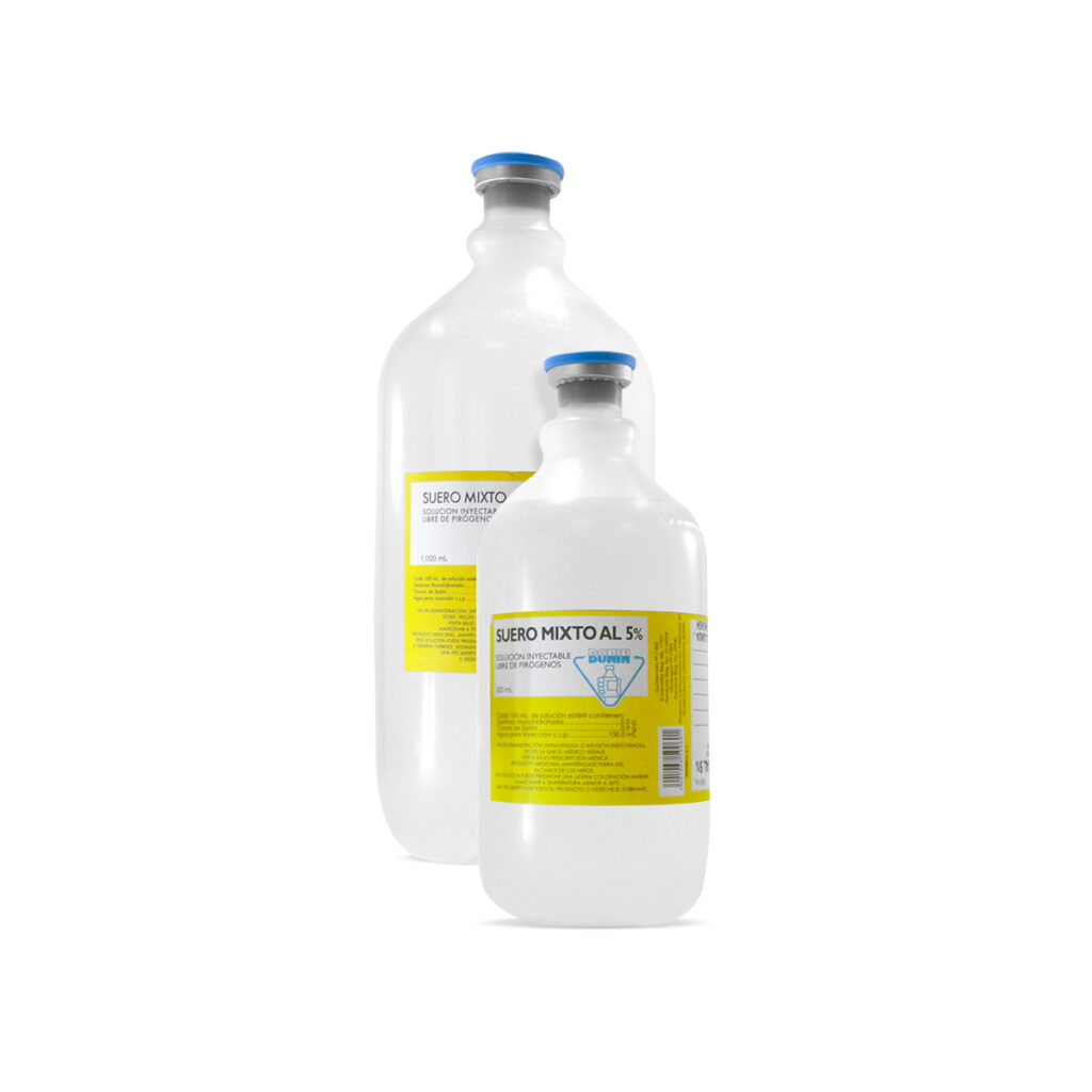 Suero Mixto al 5 por ciento – 500 mL – Laboratorios Bonin